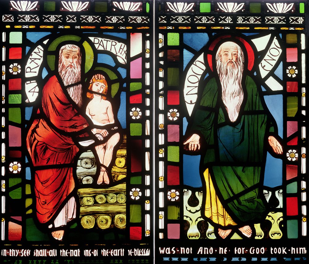 Abraham and Enoch (detail) by George Campfield